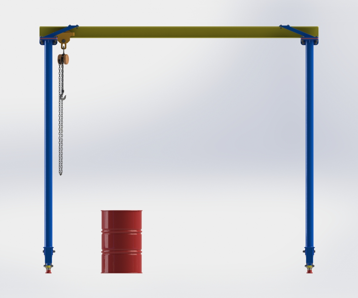 5011. hoist gantry crane download free 3d cad models
