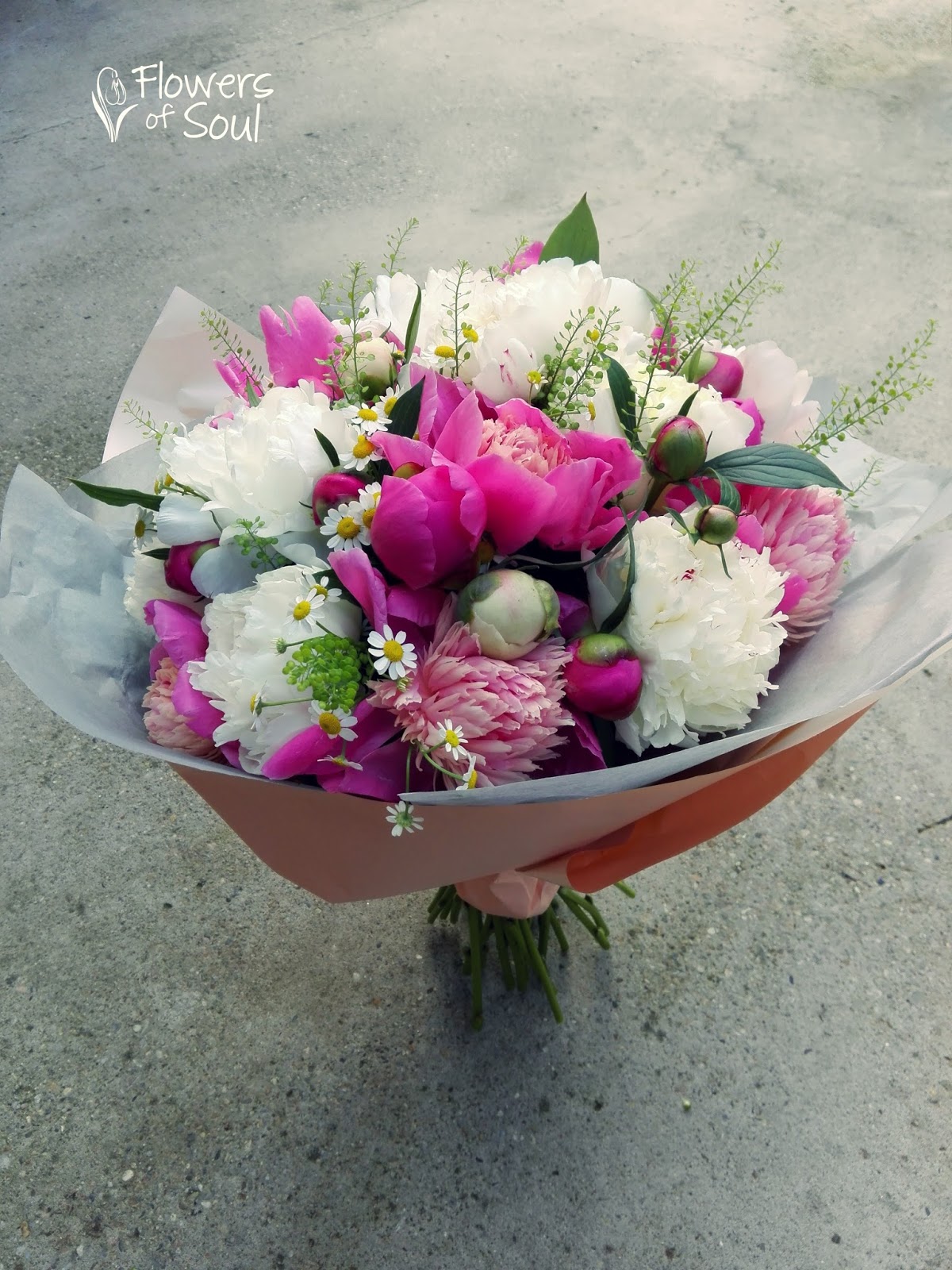 Flowers of Soul: Buchete deosebite, in culori pastelate si flori delicate