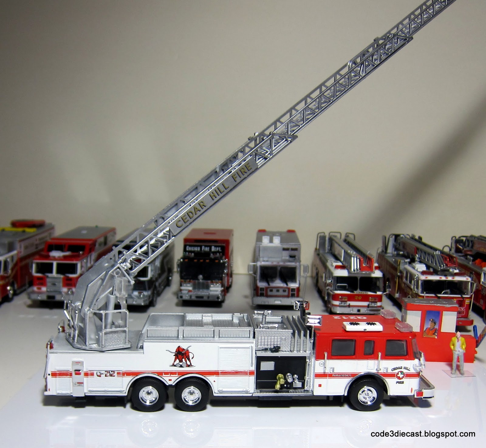 My Code 3 Diecast Fire Truck Collection: Pierce Dash Rear Mount Ladder