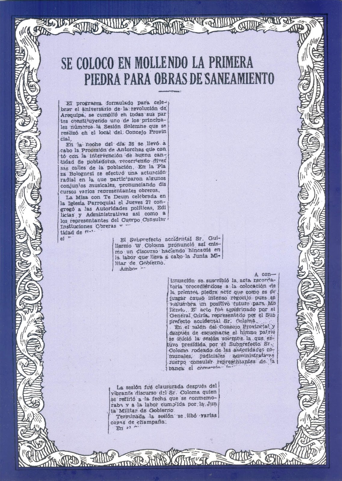 La Macro Región Sur del Perú: OBRAS PUBLICAS DEL PRESIDENTE MANUEL A. ODRÍA