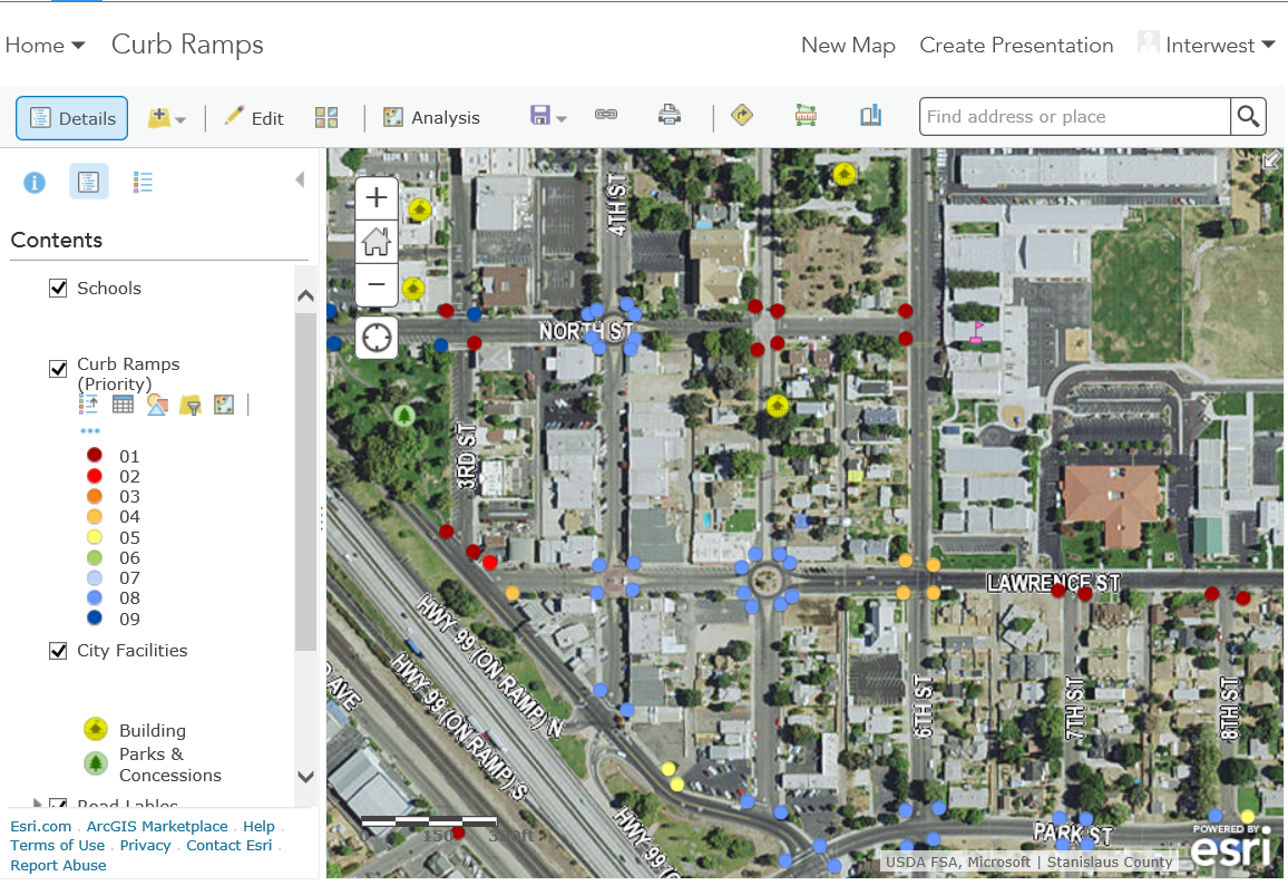 Interwest GIS: Using GIS to achieve ADA Title II Self Evaluation ...
