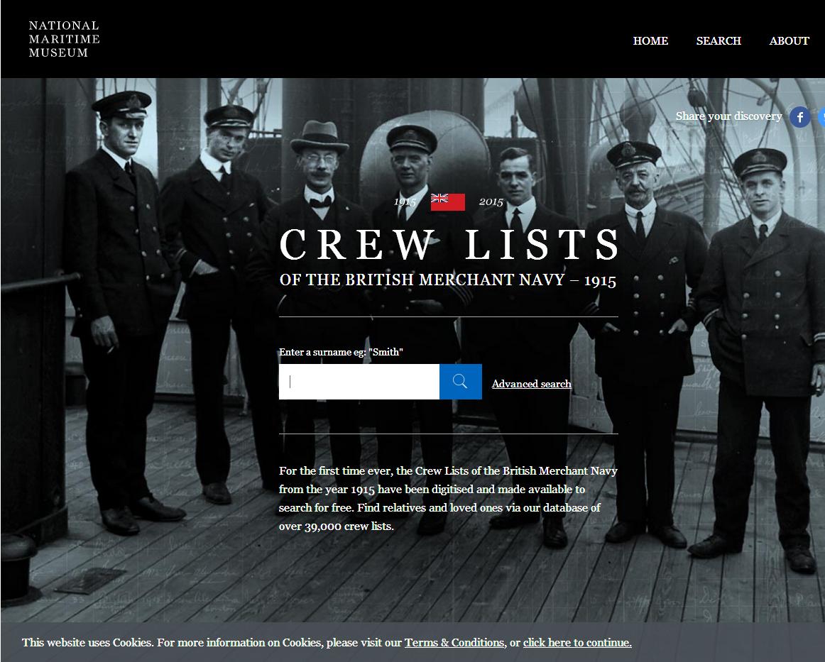 Crew Lists of the British Merchant Navy 1915 new online database - MMB Blog