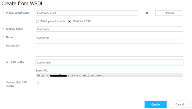 Azure API Management : Exposing backend SOAP service as REST