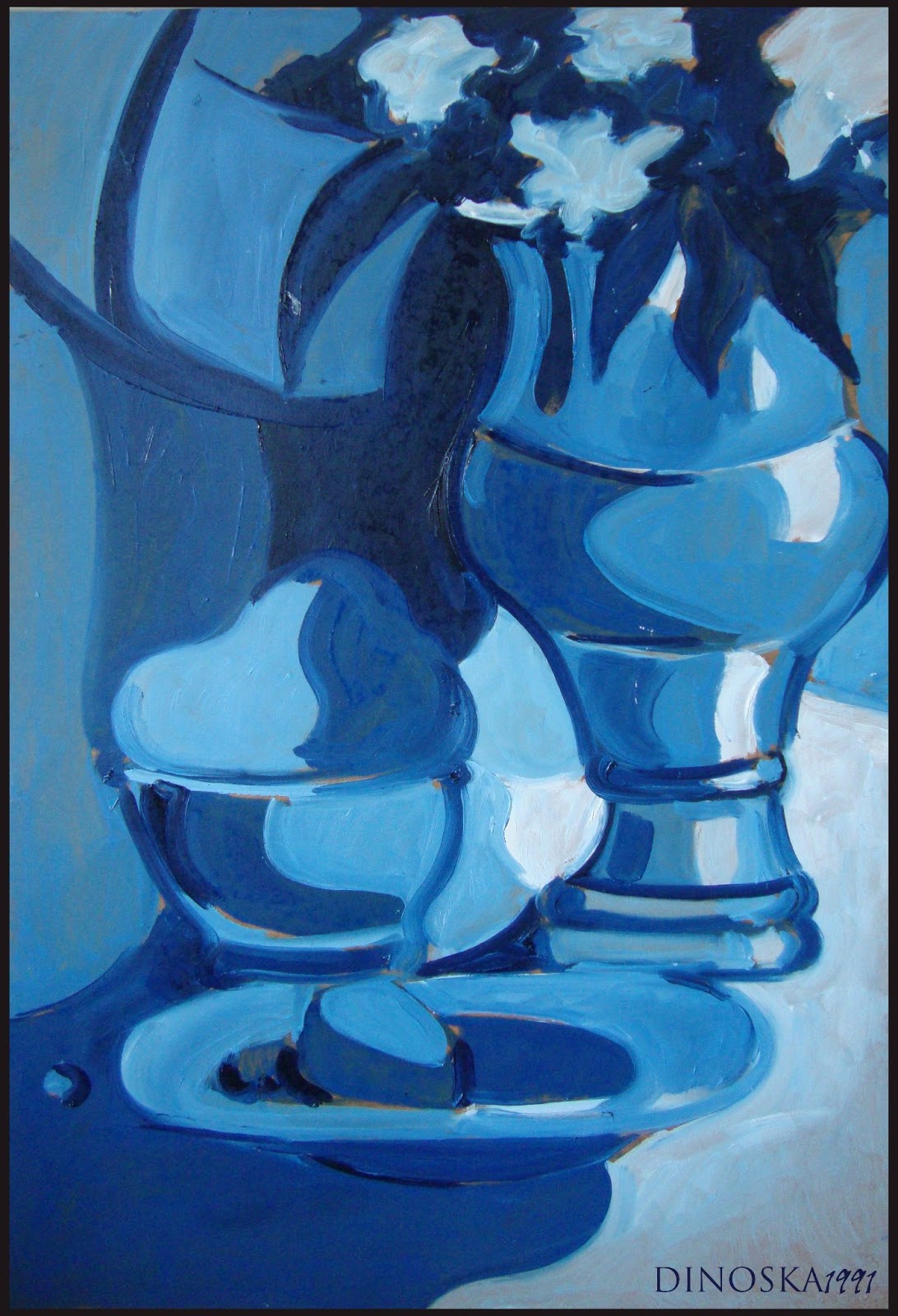 Dinoska Cruz 1991 Art.: Ejemplos pinturas monocromáticas