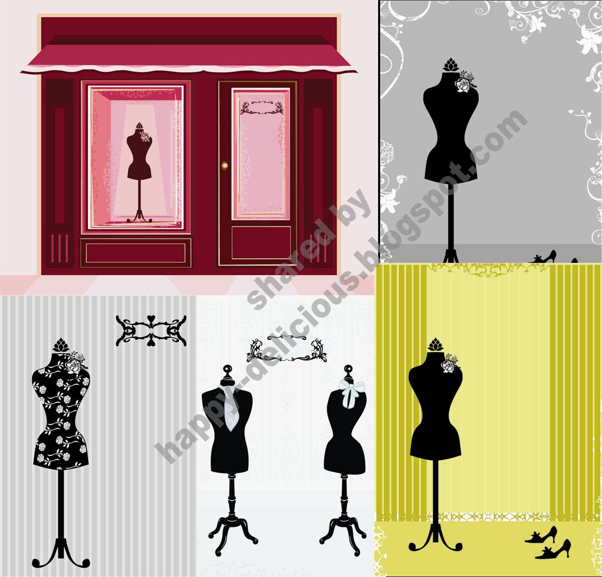 Happy Delicious Stuff: Clip Art - Vintage Fashion Boutique