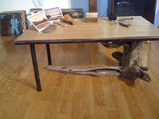 driftedge woodworking: Experimental Red Cedar stump coffee table with ...