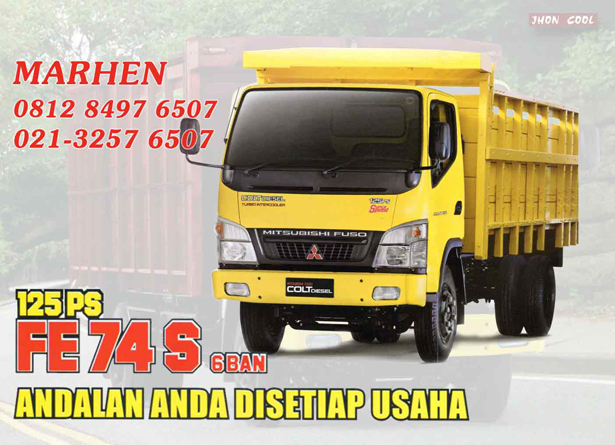 FUSO DUMP TRUCK: MITSUBISHI COLT DIESEL FE 74 S 6 BAN