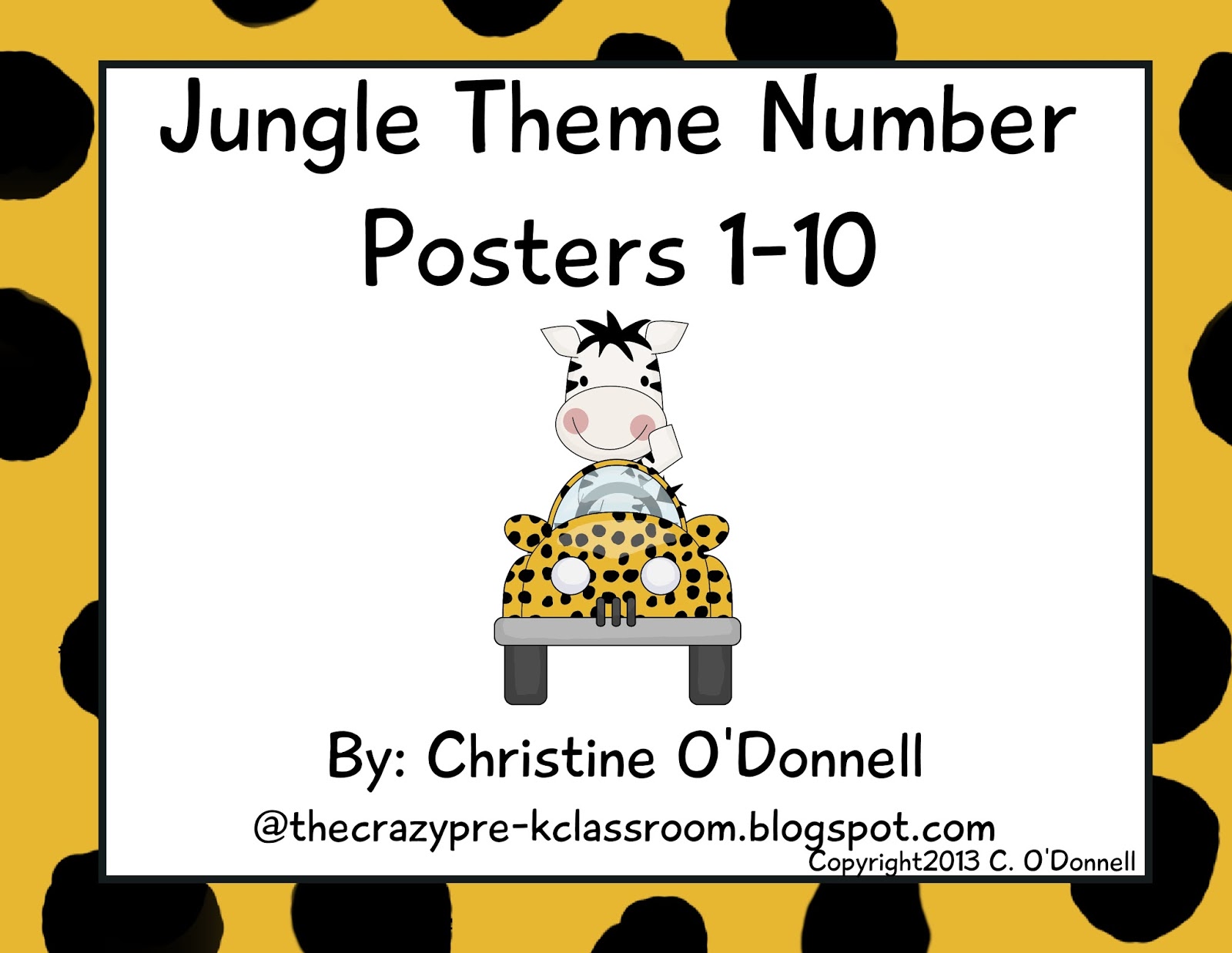 New Freebie!!!!! Jungle 1-10 posters with 10 frames!!!