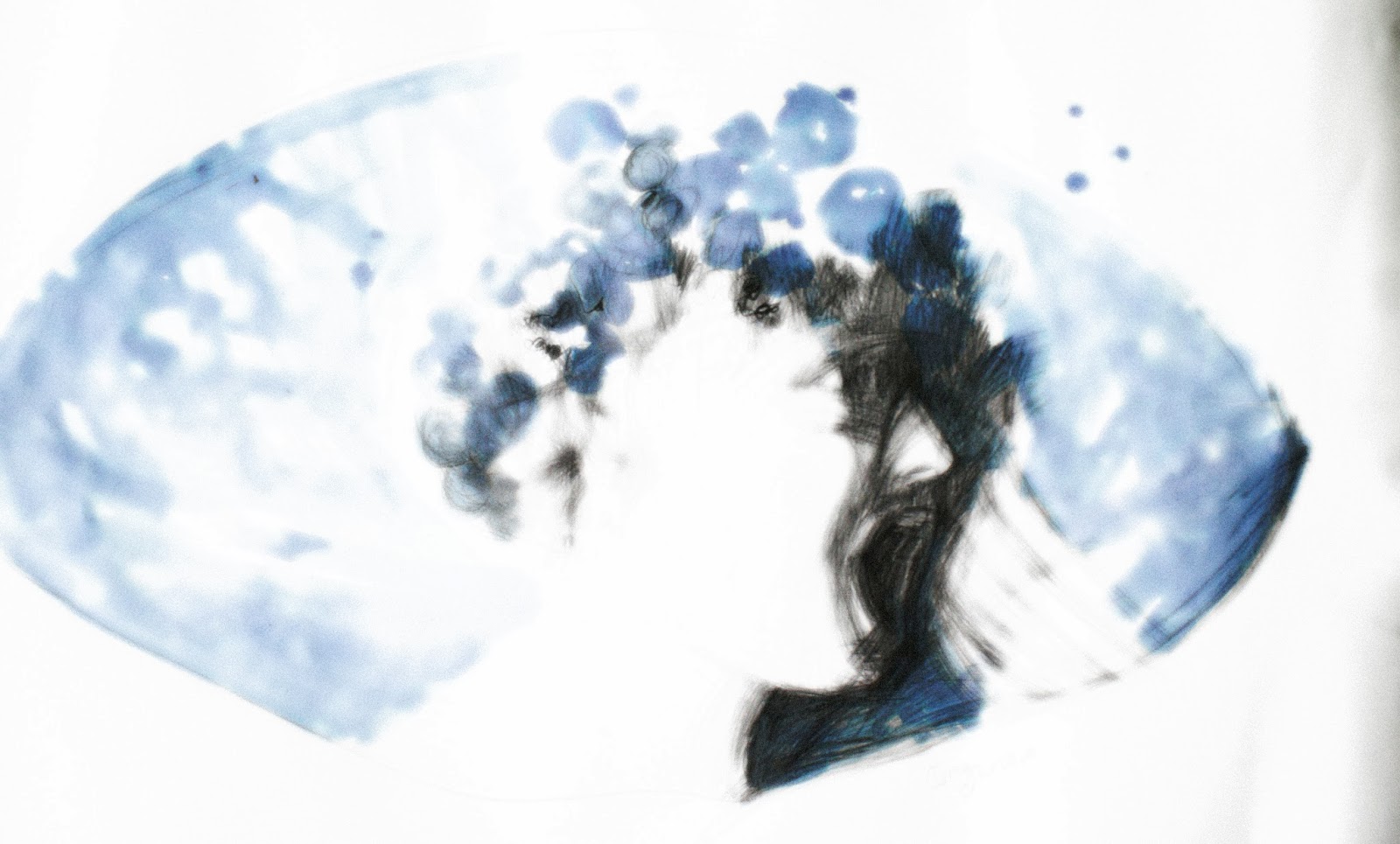 fasolkowo: krzyk - rysunek ołówkiem