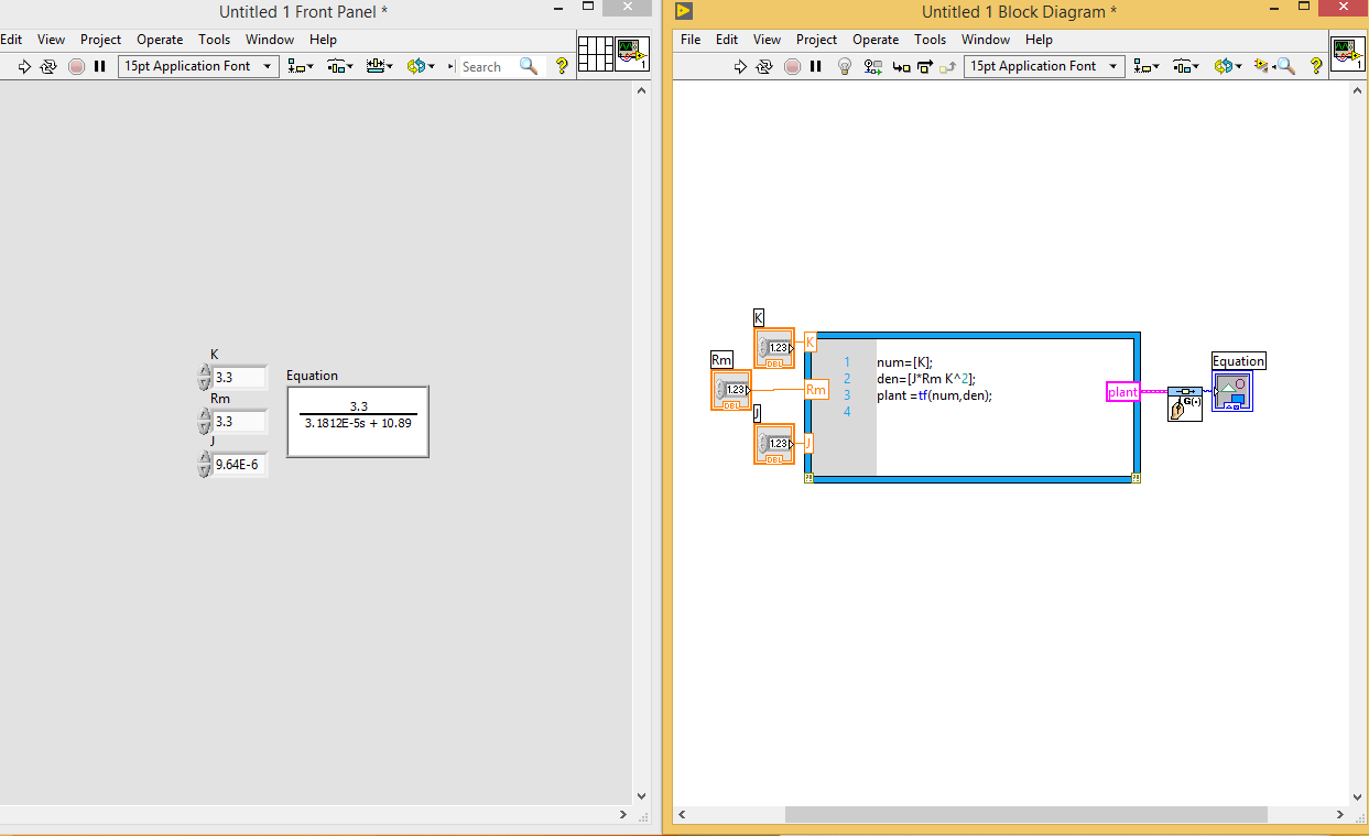 Labview-Uso de MathScript node
