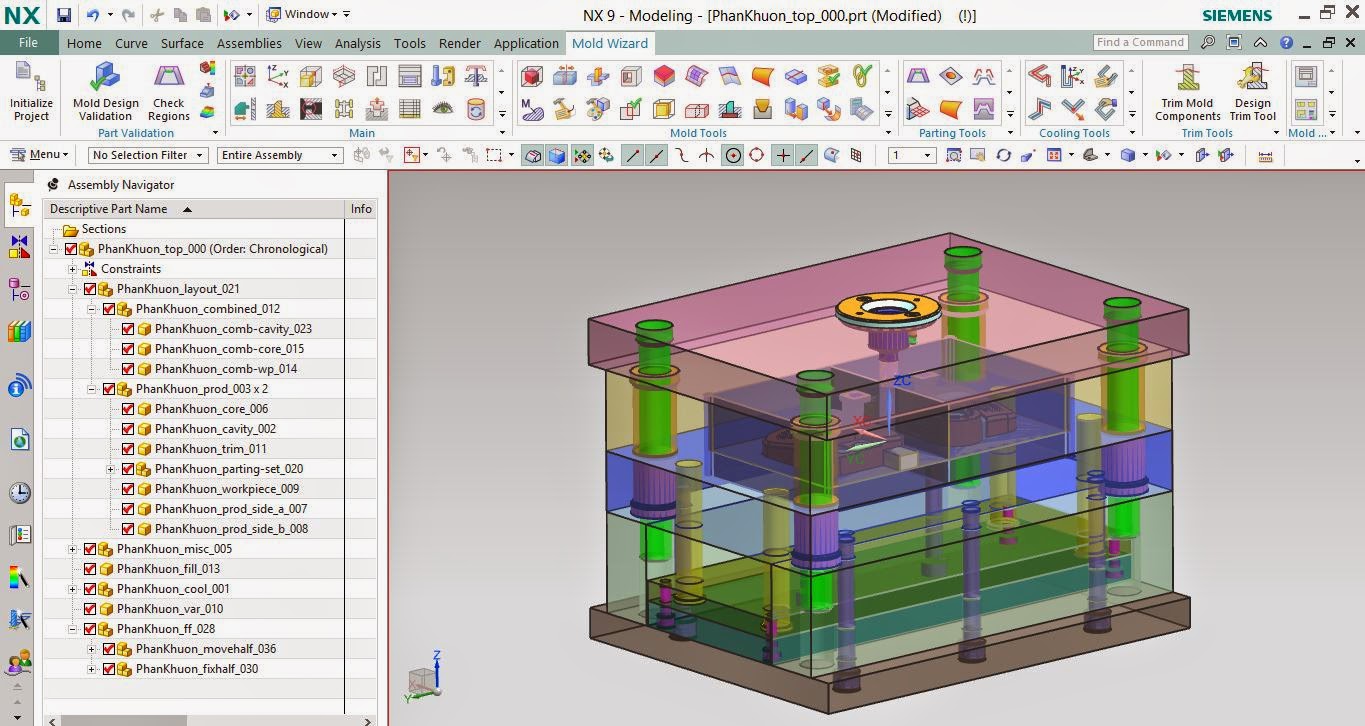 4CHaUI Nơi Thoả Mãn Đam Mê CAD-CAM-CNC-CAE: Unigraphic NX 9.0 Mold ...