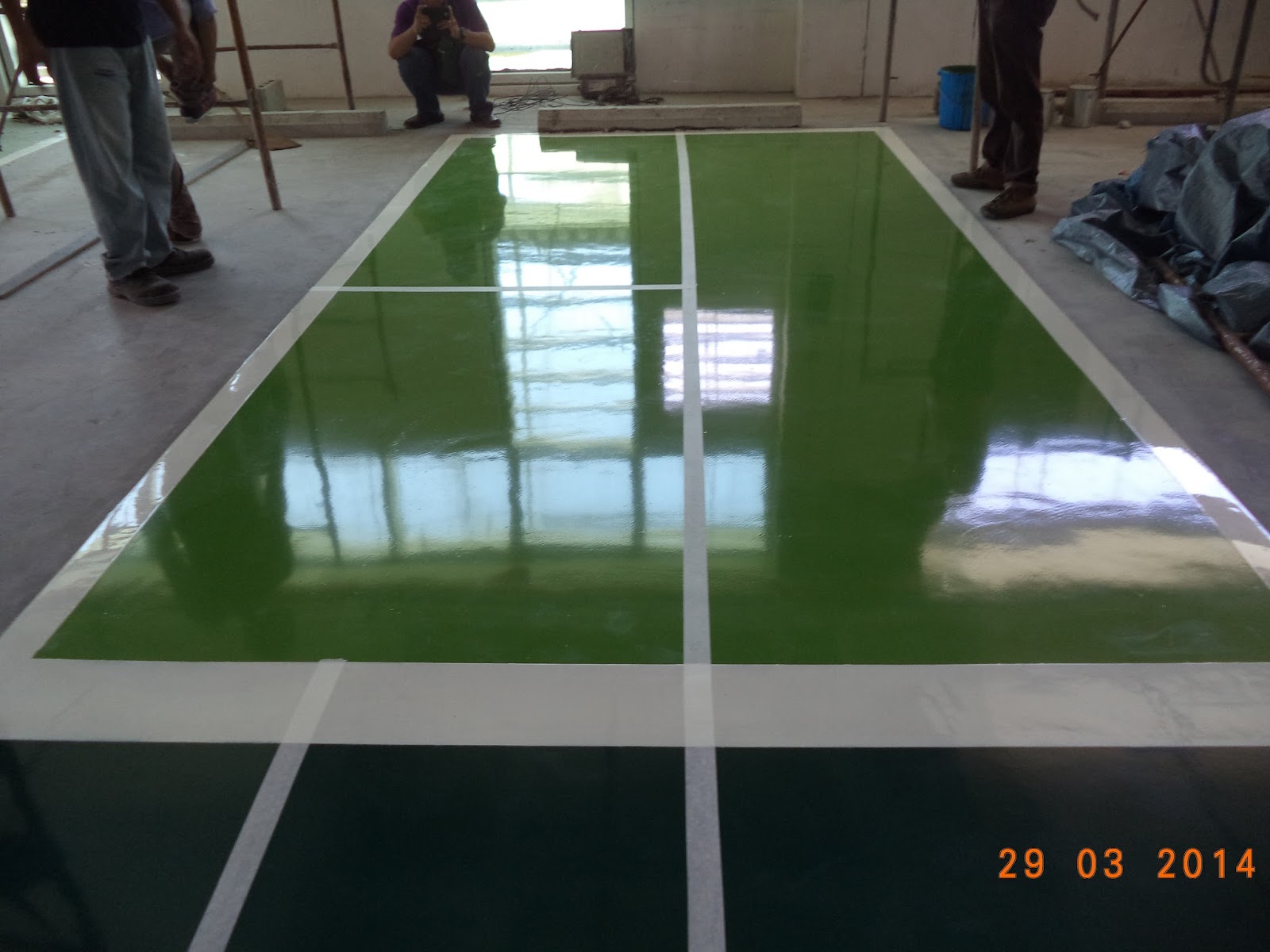 BUILDER'S JOURNAL: TESTING OF EPOXY FLOORING