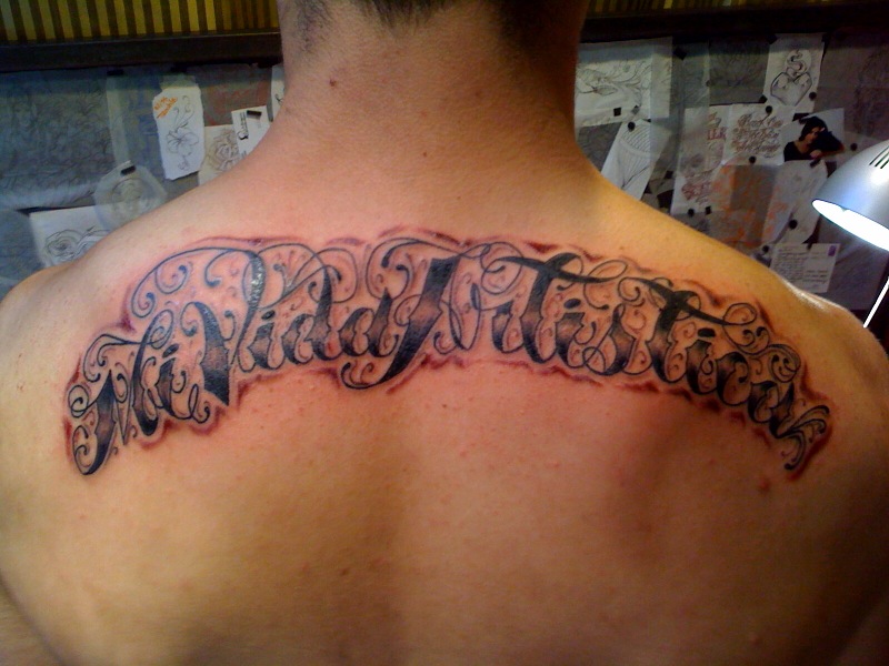 Script Tattoo Design Idea Photos Pictures Images | Popular Tattoo Designs