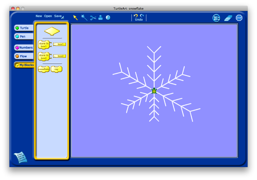 TurtleArt Snowflakes