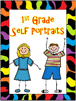 The Very Busy First Graders: 1st Grade Self-Portraits