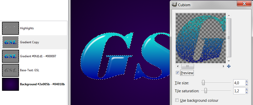 Gimp Science Labs: Tutorial: The Ombré Effect