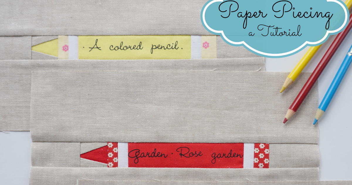 Charise Creates: Paper Piece a Crayon ~ A Beginning Foundation Paper ...