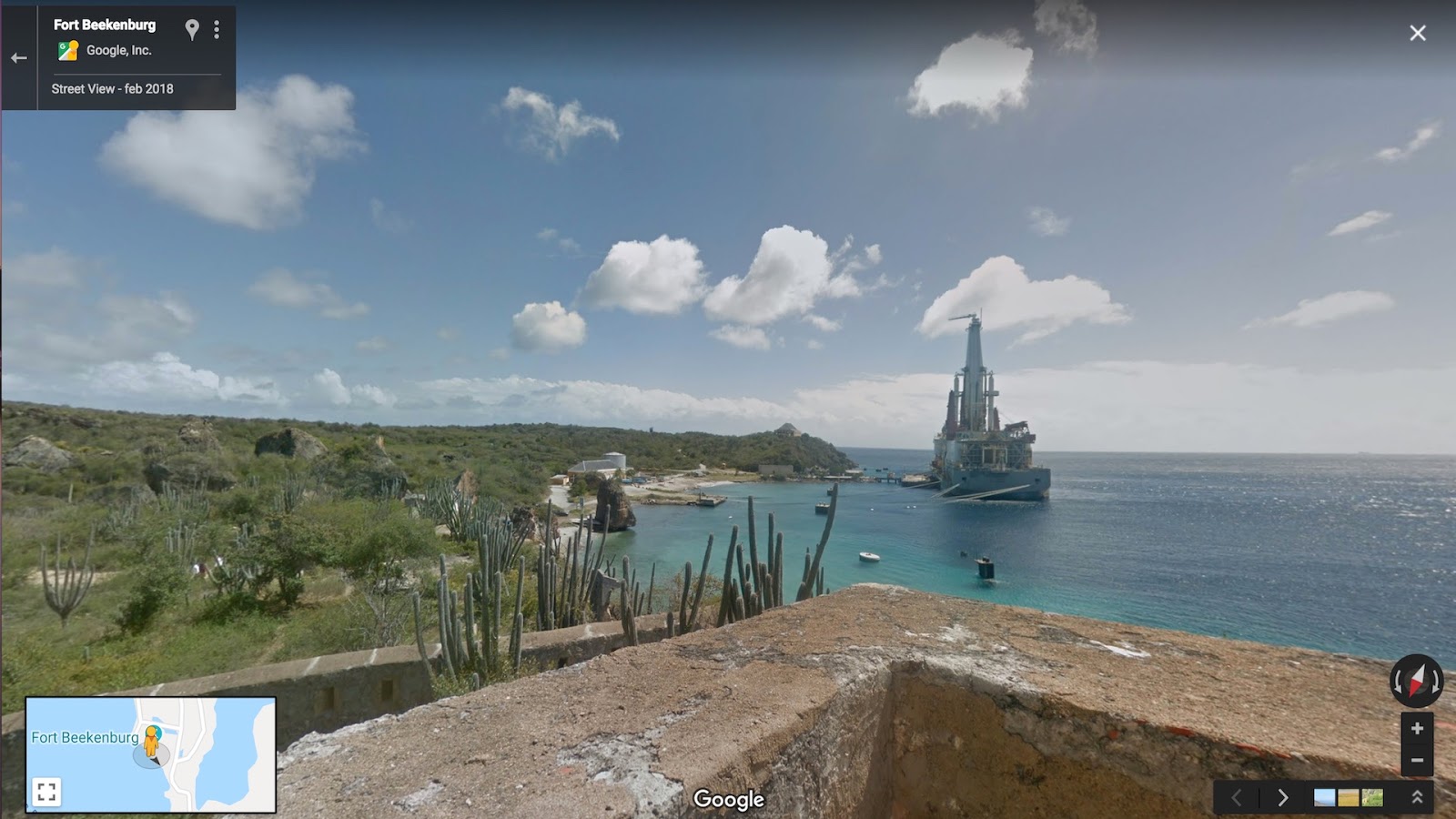 Curaçao nu ook op Google Street View