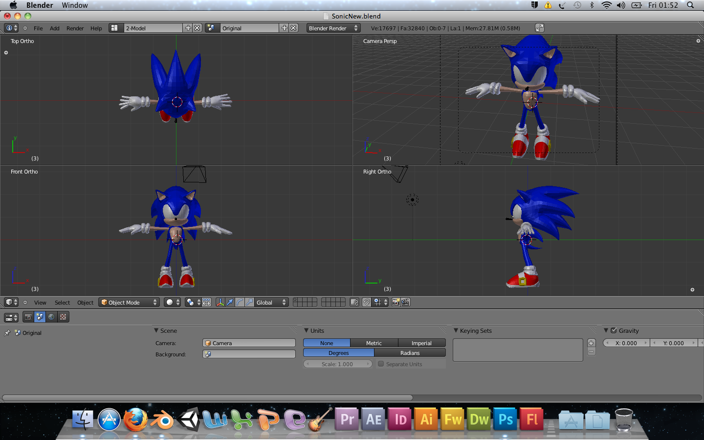 YCN - ID&R Sonic 20th Anniversary Project: Sonic 3D Character Design