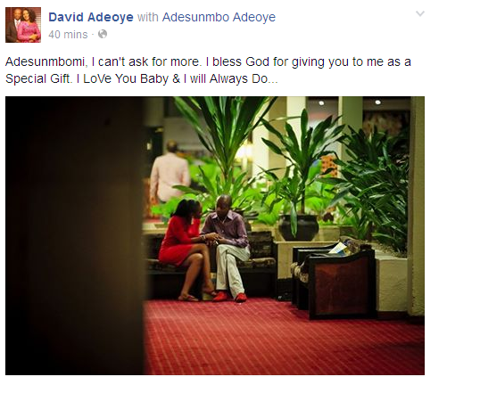 Sumbo Ajaba & husband send love messages to each other as they ...