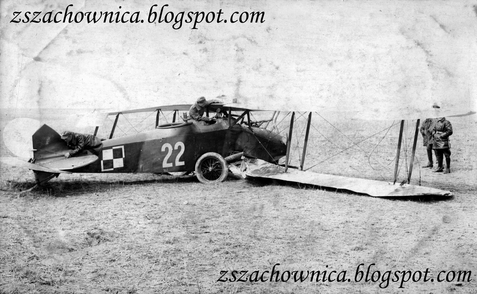 Modele z Szachownicą: Zdjęcia archiwalne # 33 (Rozbity LVG C.VI)