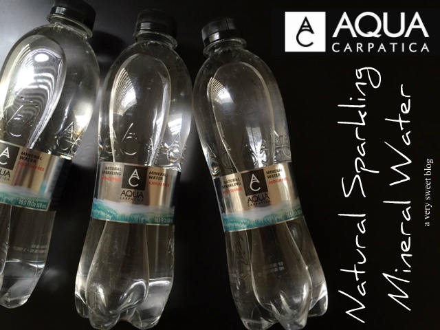Aqua Carpatica Naturally Sparkling Mineral Water | A Very Sweet Blog