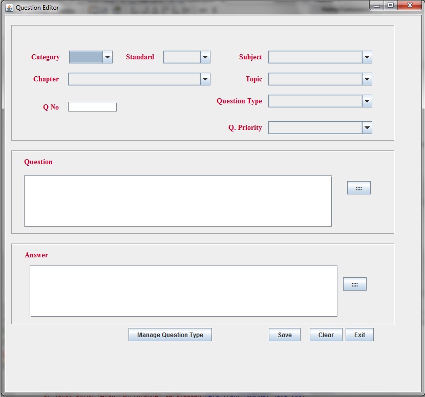 Core Java: Quick Question Paper Setter
