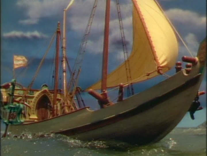model ships in the cinema: Sinbad the Sailor 1947