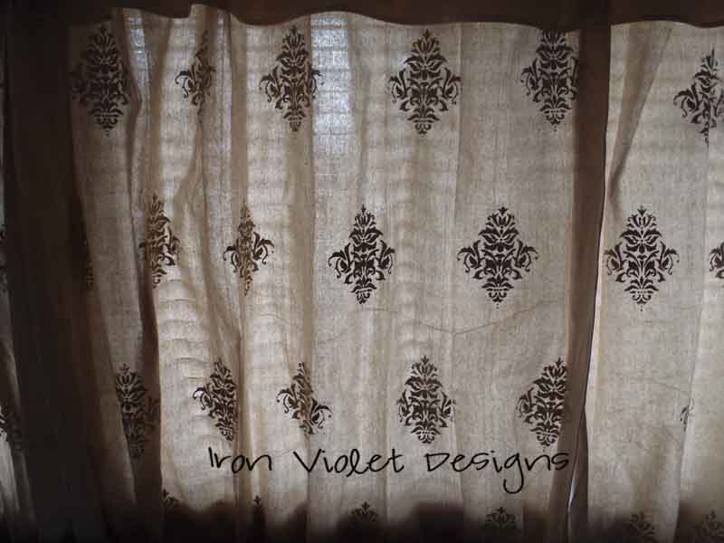 Iron Violet Designs: Drop Cloth Curtains