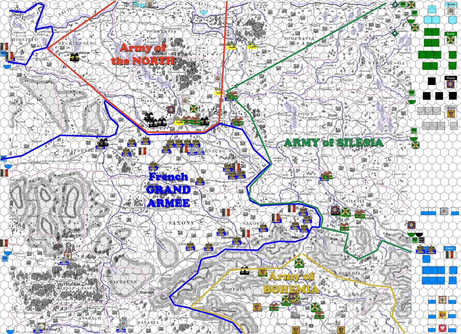Campaign of Nations: Campaign Map of Germany