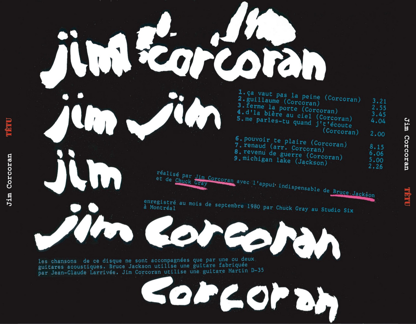 Les Disques L.P.: Jim Corcoran - Têtu