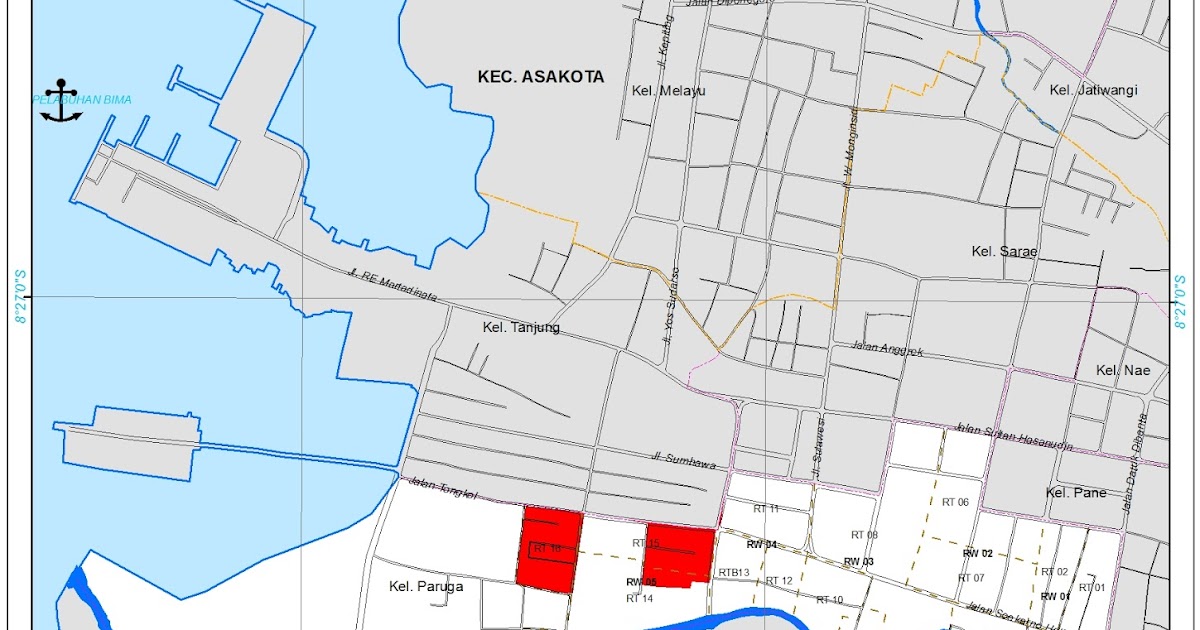 Peta Kelurahan Paruga ~ Kelurahan Paruga Kota Bima