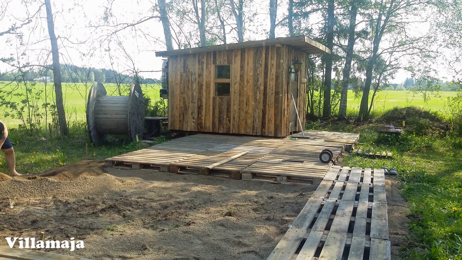 kiertoidea - recycled ideas: Kuormalavoista spa - Pallet spa