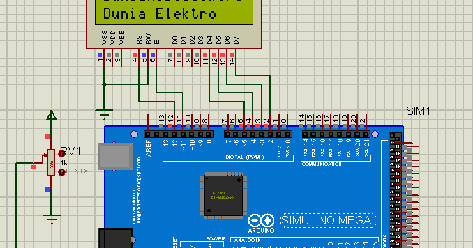 Dunia Elektro: Belajar Arduino: Menampilkan nilai potensiometer di LCD 16x2
