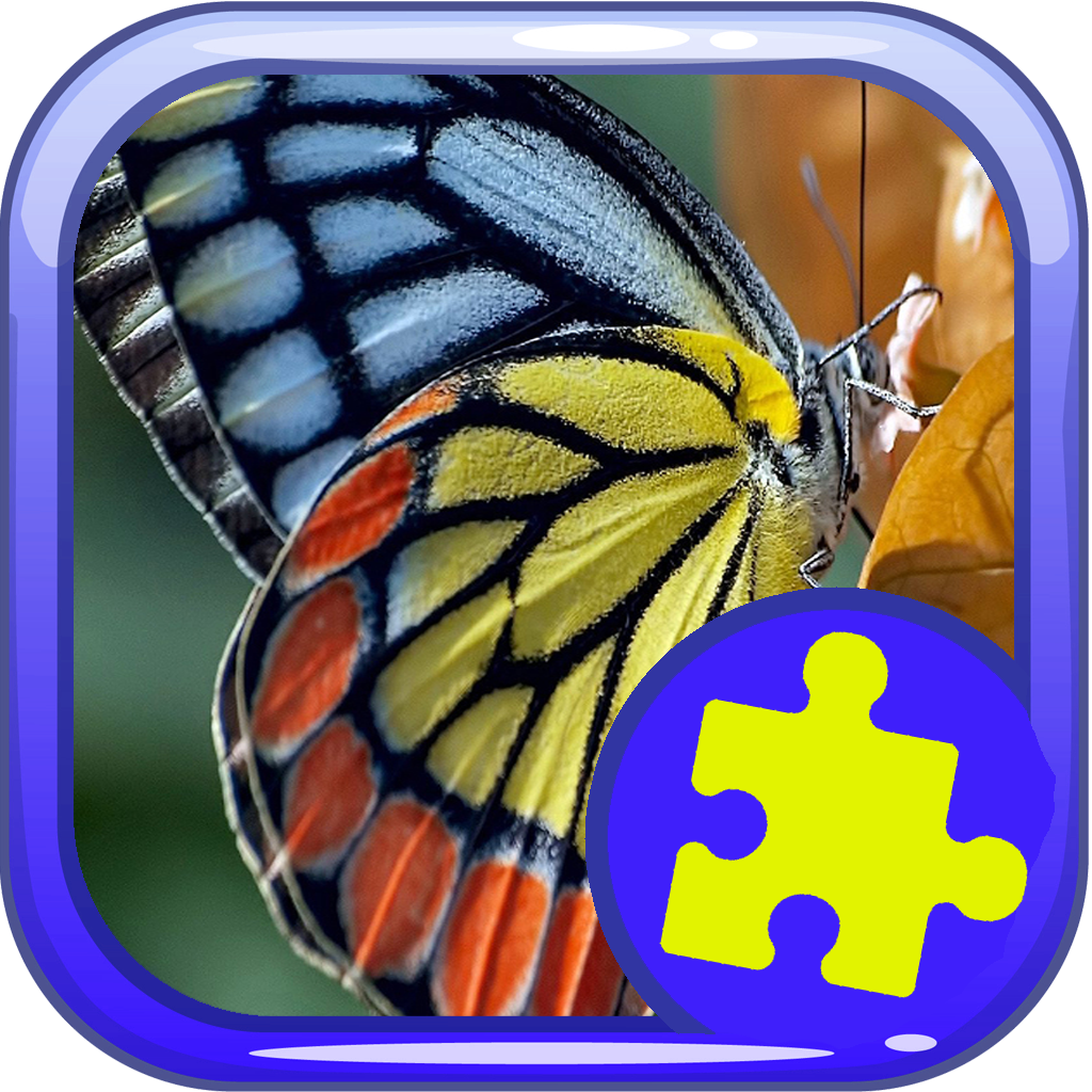 Butterfly Jigsaw Puzzle Games For Kids Toddler