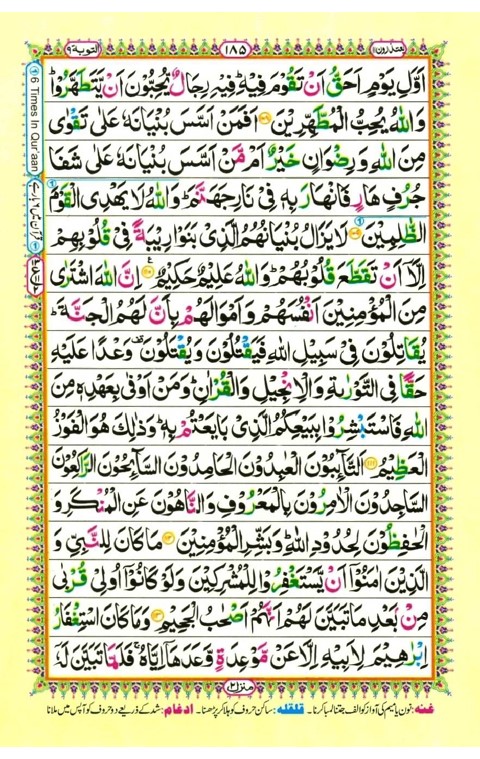 Para 11 – Color Coded Quran Sharif