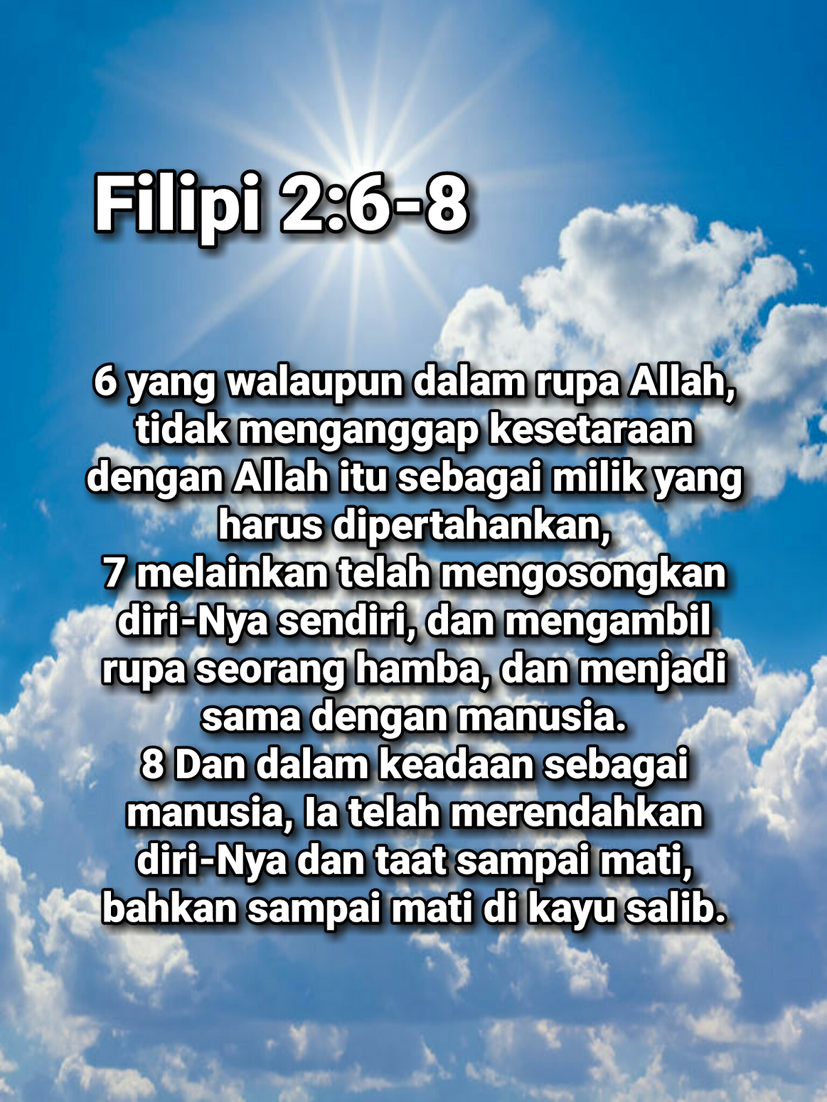 RENUNGAN BACK TO BIBLE: CIRI HIDUP YANG MENGUTAMAKAN TUHAN