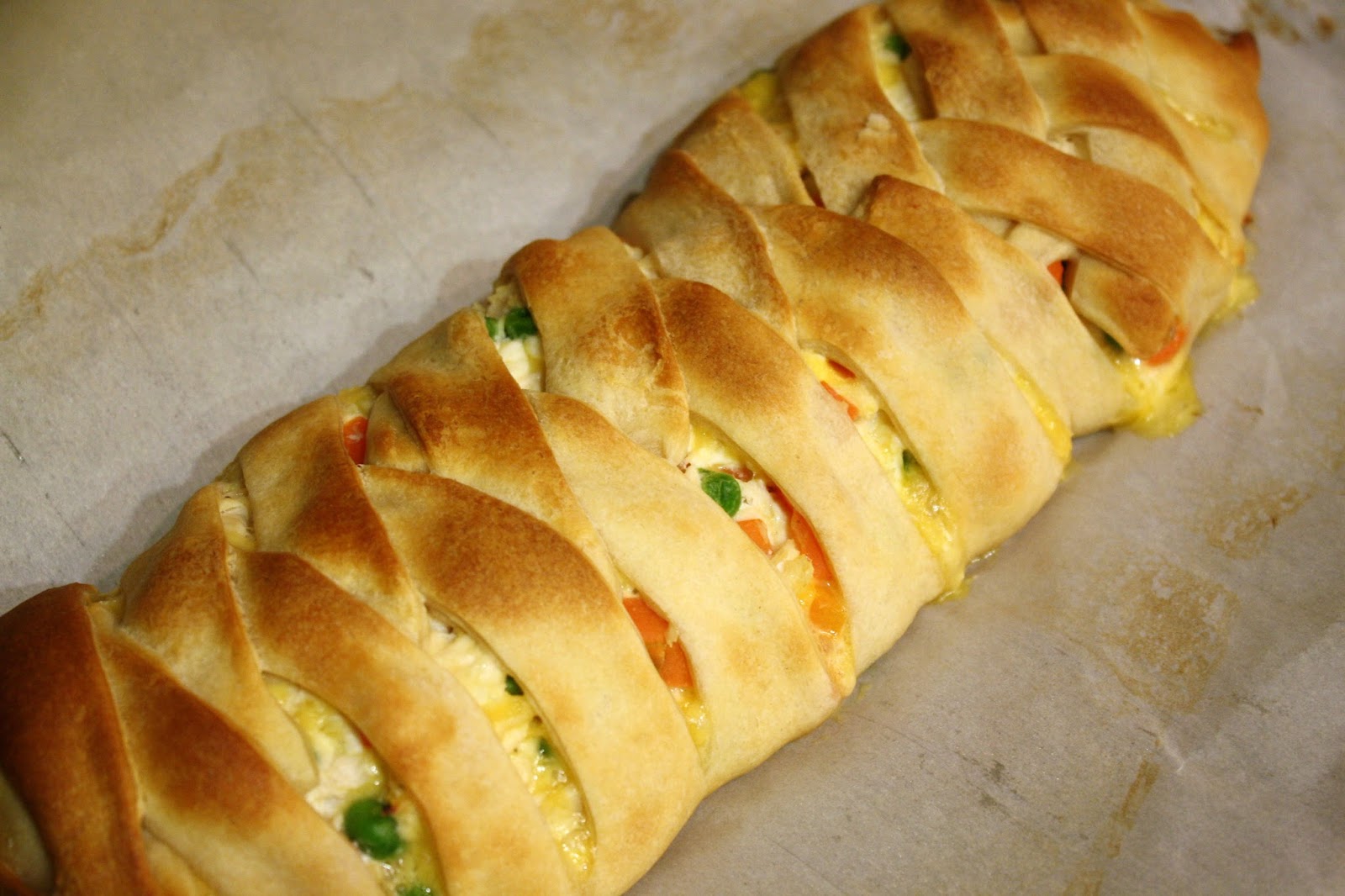 what's for dinner?: chicken pot pie crescent braid... 40 minutes