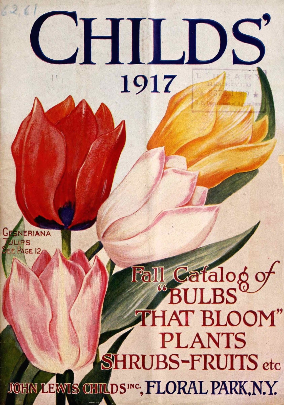 Tenth Letter of the Alphabet: Lettering: John Lewis Childs’ Catalogues ...