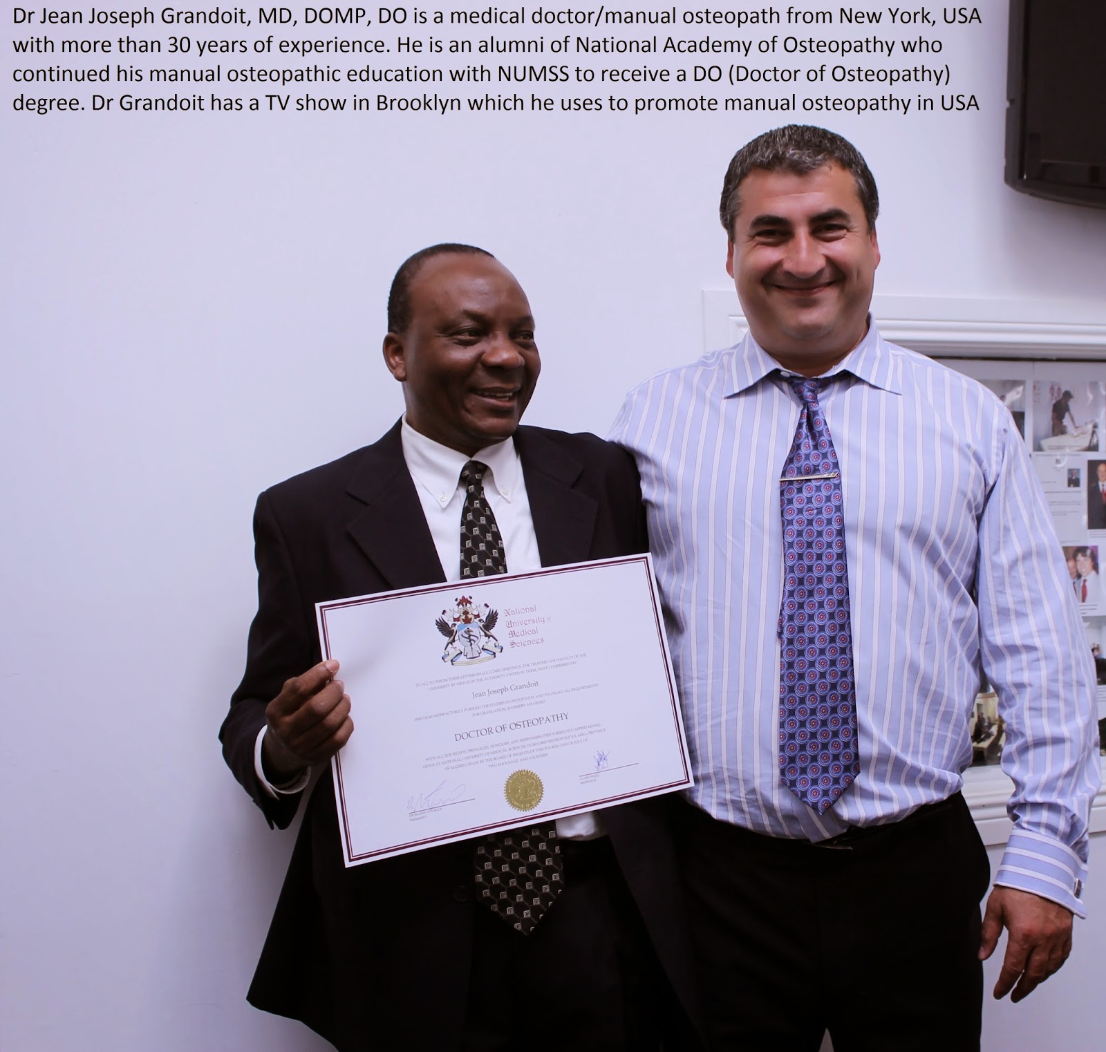 National University of Medical Sciences (USA & Spain): July 2014