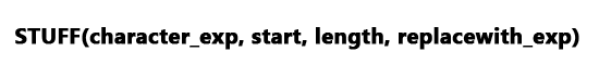 STUFF Function in SQL Server ~ IT Tutorials with Example