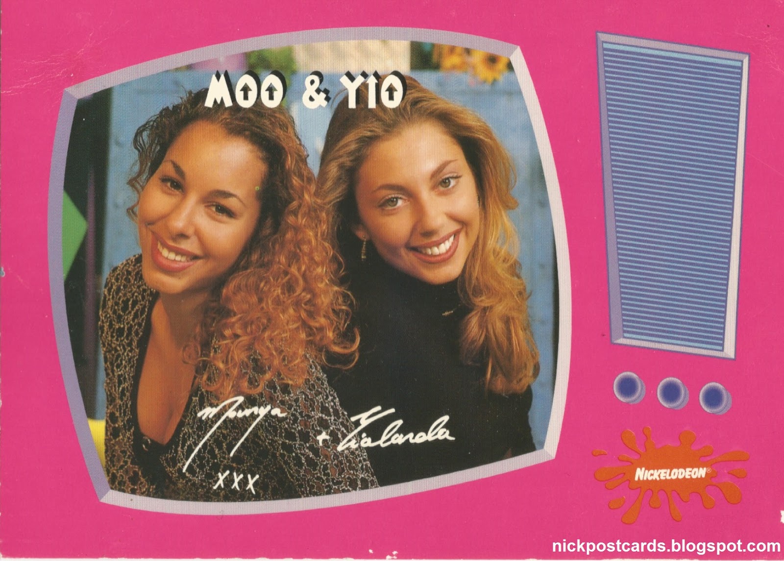 Postcards From Planet Nickelodeon: Mounya and Yiolanda (Autographed ...