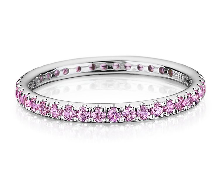 Diamond Eternity Rings: Pink Diamond Eternity Rings
