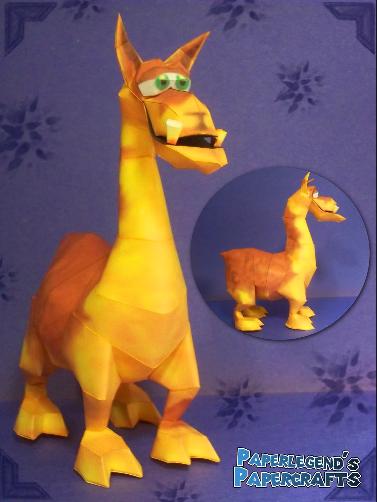 Papercraft Donkey Kong 64 Llama - Papercraft4u | Free Papercrafts ...