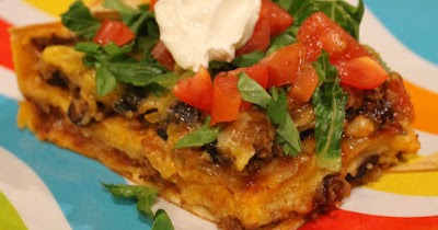 Fantastical Sharing of Recipes: Layered Enchilada Bake
