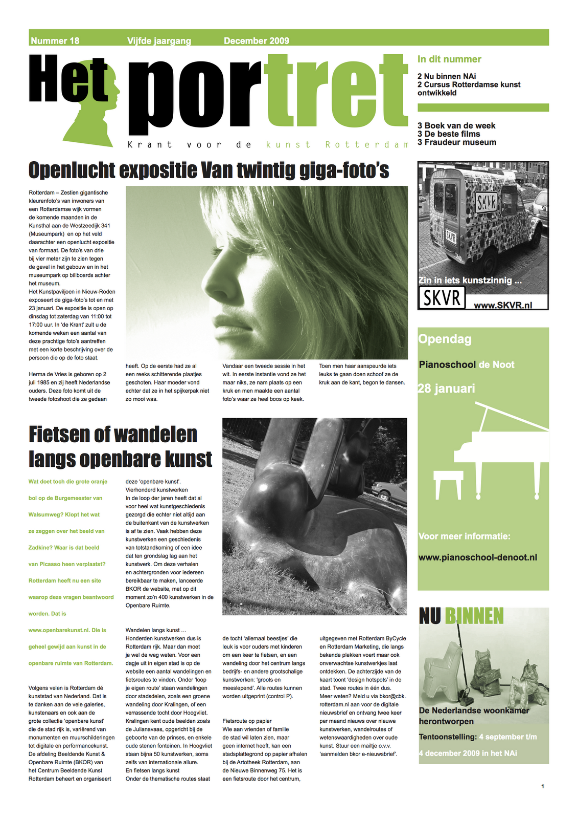 Portfolio van Tim van der Sman: Opmaak van een Krant