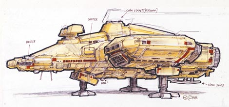 Alien Explorations: Alien: Chris Foss inspiration for the Nostromo