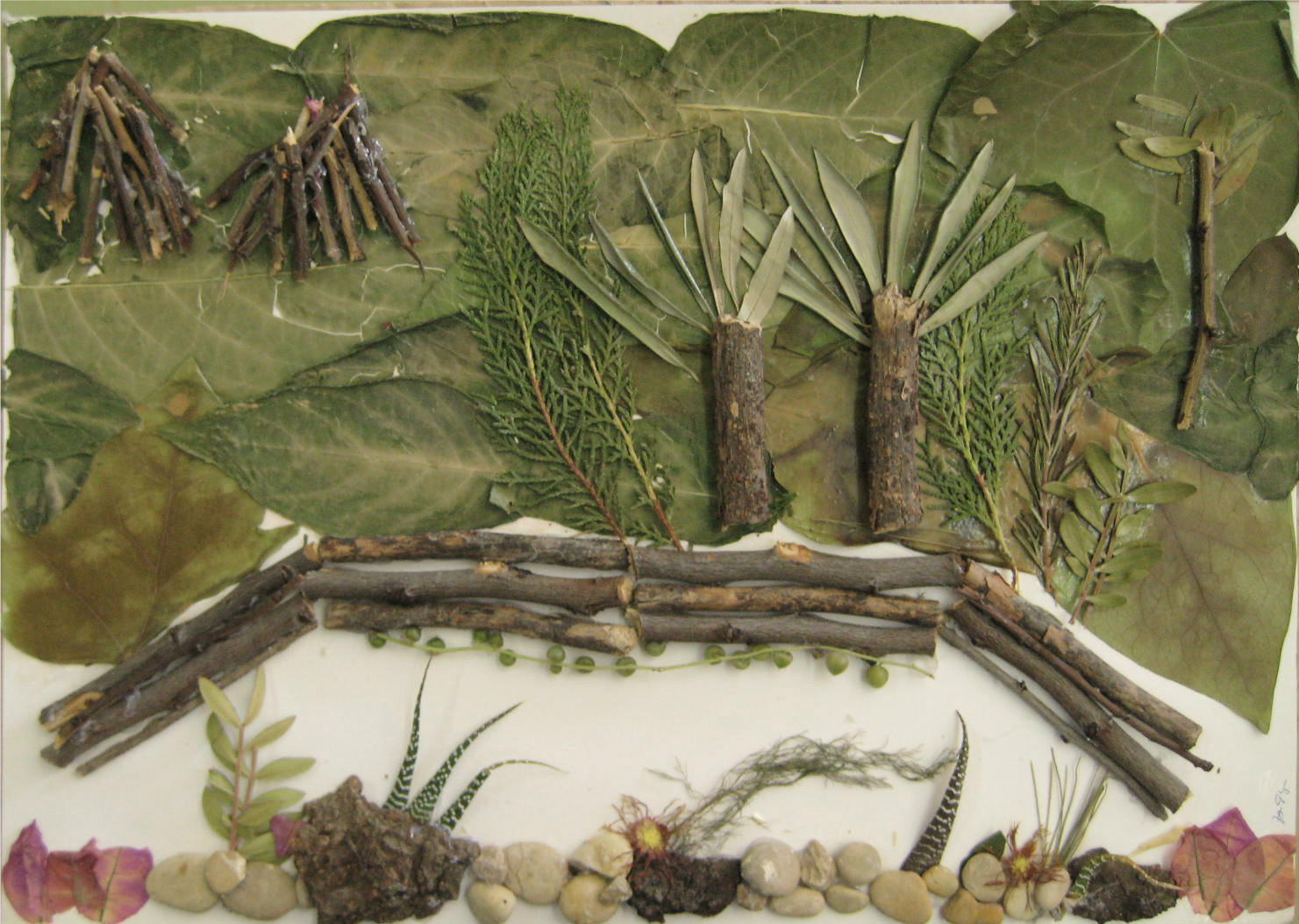 Azul turquesa bitácora de Teresa: Collages de texturas visuales con 1ºESO.