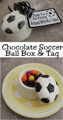 DIY Party Mom: Soccer Ball Chocolate Candy Box Favor & Free Printable