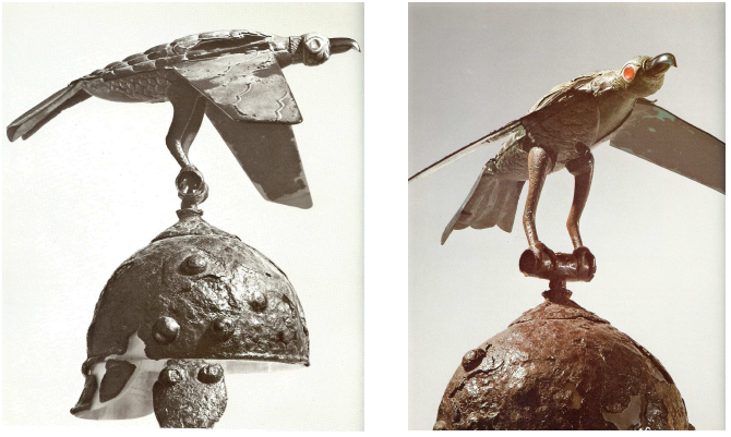 Realms Of Gold The Novel: From Roumania Bronze "Crow" Helmets.